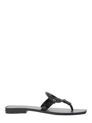 Karl Lagerfeld Cut-out Logo Sandals - Black