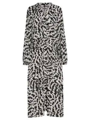 Karl Lagerfeld Animal-print Belted Beach Dress - Black