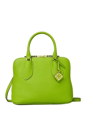 Tory Burch Mini Swing Leather Satchel - Green