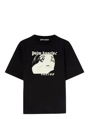 Palm Angels Helmet Cotton T-shirt - Black