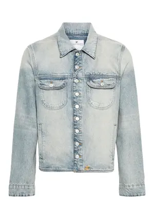 COURREGES Button-up Denim Jacket - Blue