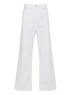 Etro Pegaso-embroidery Straight-leg Jeans - White