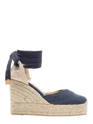 CastaÑer Carina 110mm Wedge Espadrilles - Blue