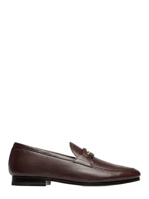 Bally Plume Leather Loafers - Brown