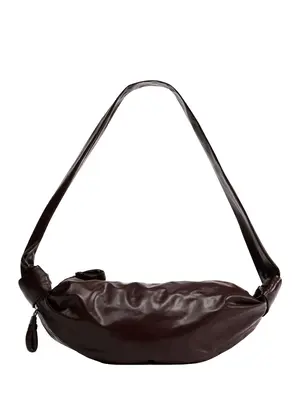 LEMAIRE Small Soft Croissant Shoulder Bag - Brown