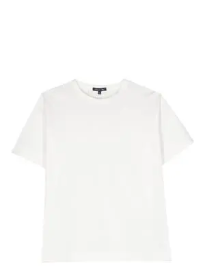 Soeur Basic Embroidered-logo T-shirt - White
