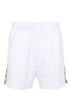 Casablanca Logo-embellished Jersey Shorts - White