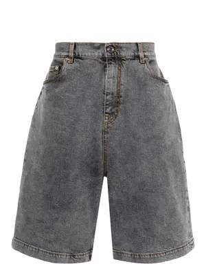 Etro Pegaso Denim Shorts - Grey