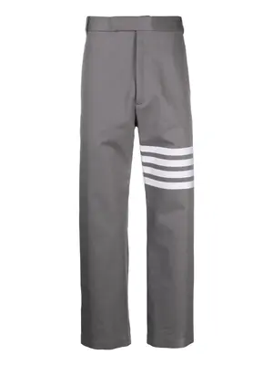 Thom Browne 4-bar Straight-leg Trousers - Grey