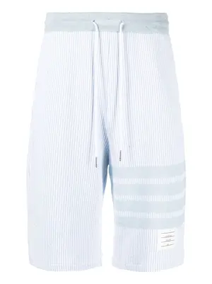 Thom Browne 4-bar Striped Shorts - White