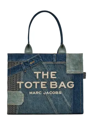 Marc Jacobs Large Deconstructed Denim Tote Bag - Blue