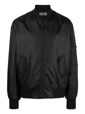 Versace Baroque-print Bomber Jacket - Black
