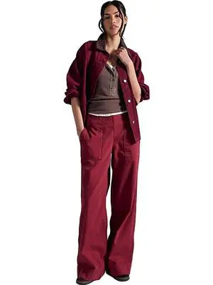 Free People We The Free Breezy Denim Pull-on Jeans - Merlot