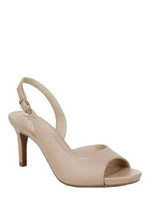 LIFESTRIDE LifeStride Teller Slingback Peep Toe Pumps Tender Taupe