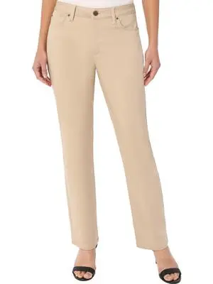 Jones New York Lexington Straight Leg Jeans - Jones Khaki