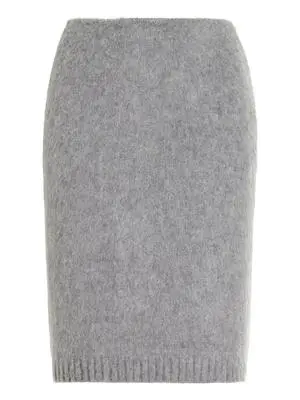 Prada Cashmere Mini Skirt - Grey
