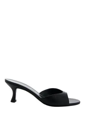 Staud Brigitte Leather Mules - Black