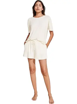 Eberjey Eberjey Gisele Tencel Modal T-Shirt Pajama White
