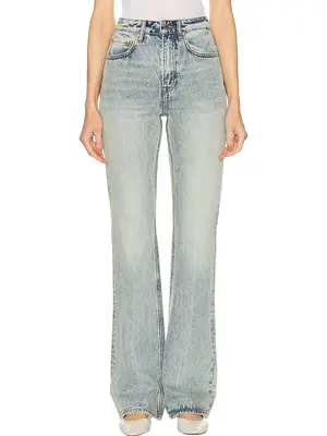 GRLFRND Melanie High Rise Boot Cut Jeans - Tupelo Tint