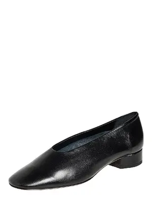 AeydĒ Delia Nappa Leather Heels - Black