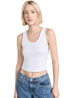 PERFECTWHITETEE Blondie Rib Tank - White