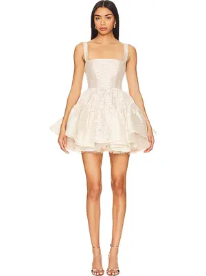 BRONX AND BRONCO Tiara Mini Dress - Cream