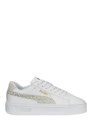 PUMA Smash Platform V3 Laser Cut Sneakers - White
