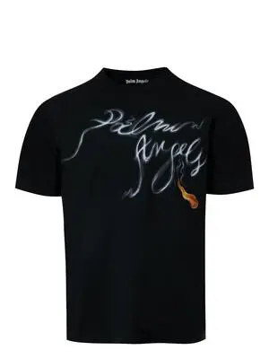 Palm Angels Foggy T-shirt /white - Black