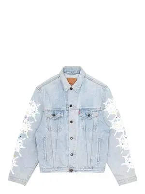 SP5DER Vintage Web Trucker Jacket - Blue