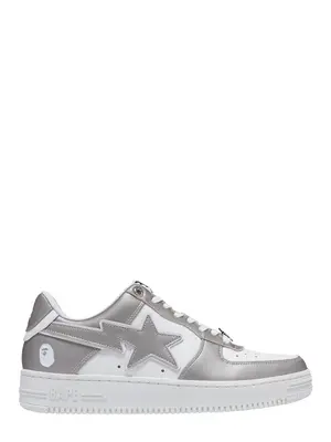 A BATHING APE Bapesta #4 Silver
