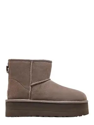 UGG Classic Mini Platform Boots - Grey
