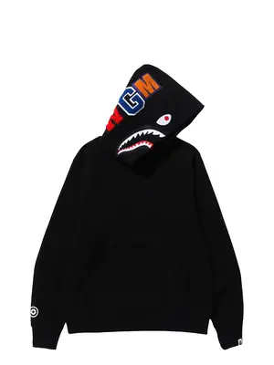 A BATHING APE Shark Pullover Hoodie - Black