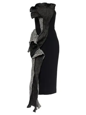 Maticevski Waller Draped Maxi Dress - Black
