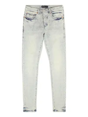 PURPLE BRAND Jacquard Monogram Jeans - Blue