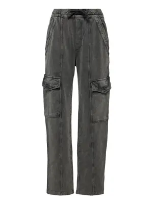 MARANT ETOILE Peorana Cotton Cargo Pants - Grey