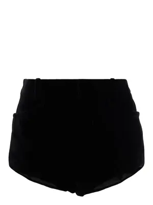 TOM FORD Cotton Velvet Shorts - Black