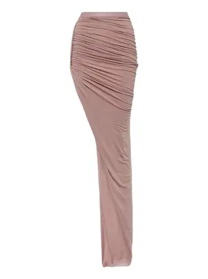 Rick Owens Rick Owens Asymmetric High-Rise Maxi Skirt Pink