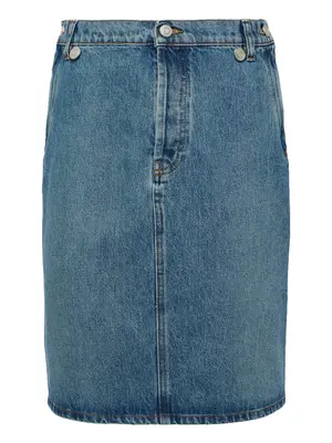 Coperni Denim Pencil Skirt - Blue