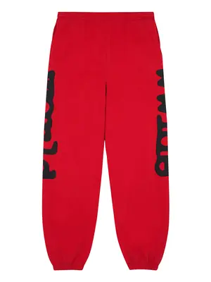 SP5DER Beluga Sweatpants /black - Red