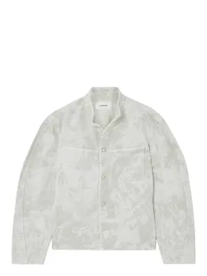 LEMAIRE Printed Denim 'curved Sleeves' Jacket - Cream