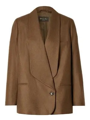 Loro Piana Wool And Cashmere-blend Blazer - Brown