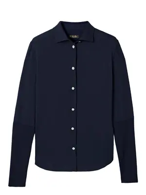 Loro Piana Leela Wool Shirt - Blue