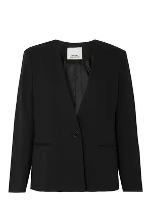 Isabel Marant Manzil Hemp-blend Blazer - Black