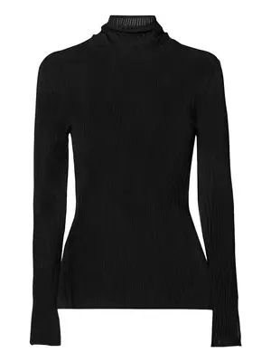 FFORME Elin Ribbed-knit Turtleneck Sweater - Black