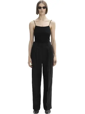 HOUSE OF DAGMAR Wide Suit Trousers - Black