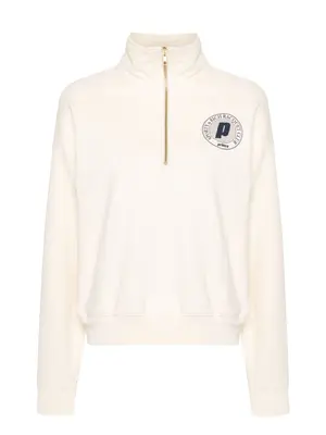 SPORTY & RICH Logo-print Sweatshirt - Neutrals