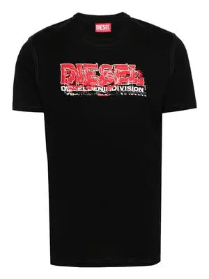 DIESEL T-diegor Logo-print T-shirt - Black