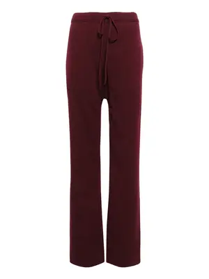 MAISON MARGIELA Wool-cashmere Blend Knitted Trousers - Red
