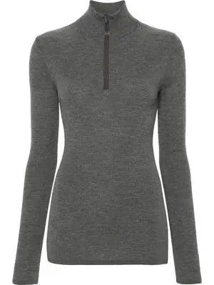 BRUNELLO CUCINELLI Brunello Cucinelli Monili Detail High Neck Jumper
