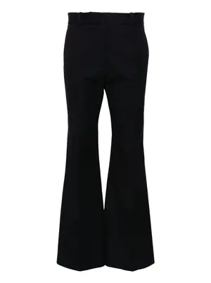 JOSEPH Tafira Mid-rise Flared Trousers - Blue